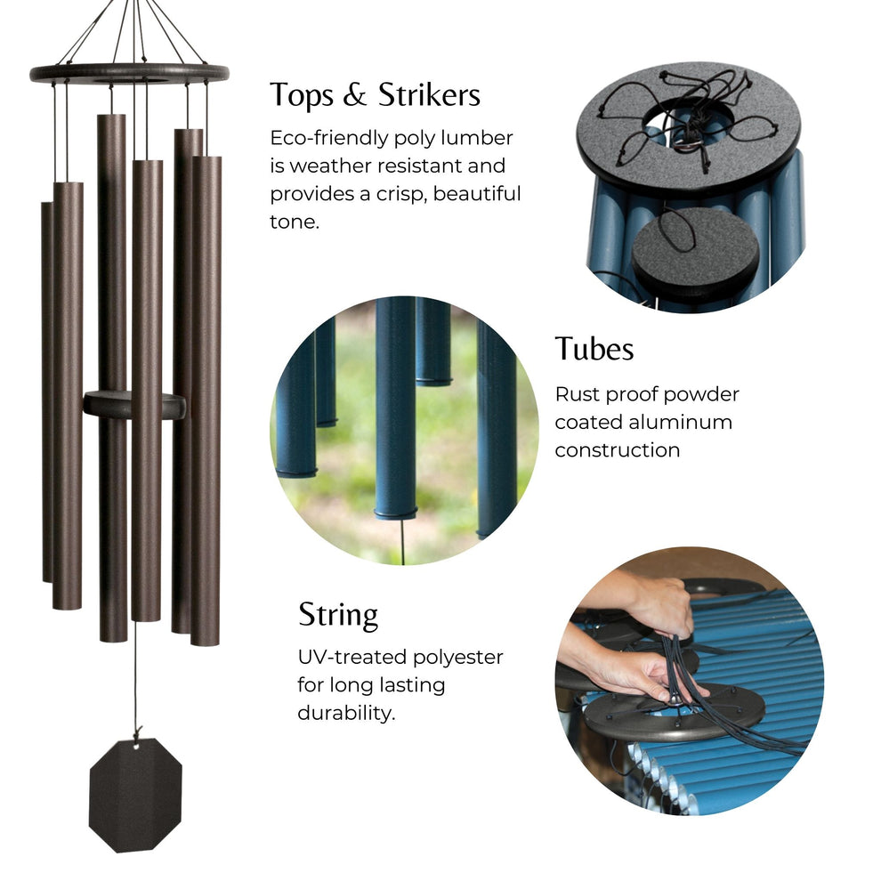 USA-Made Premium Wind Chimes: Rustic Rhythms Series Windchimes ...